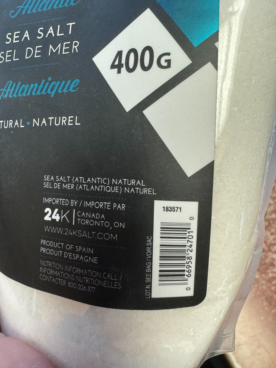 24 k Atlantic Sea Salt. 400Gram – Soffritto